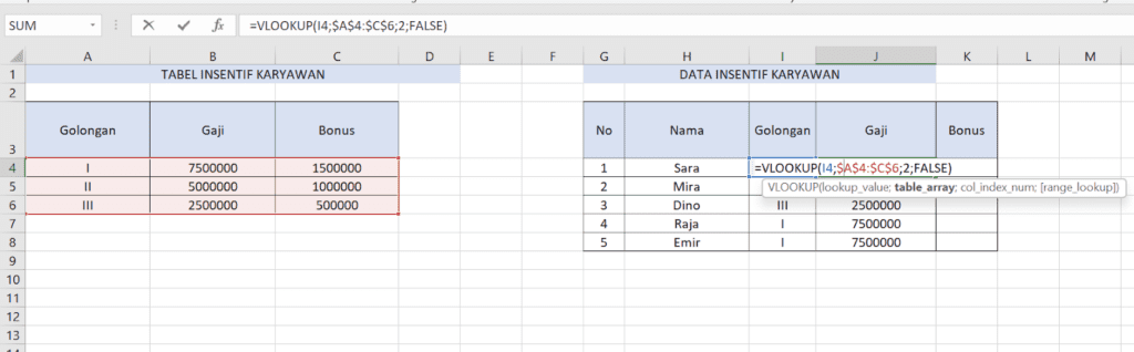 VLOOKUP: Pengertian dan Penggunaan dalam Excel